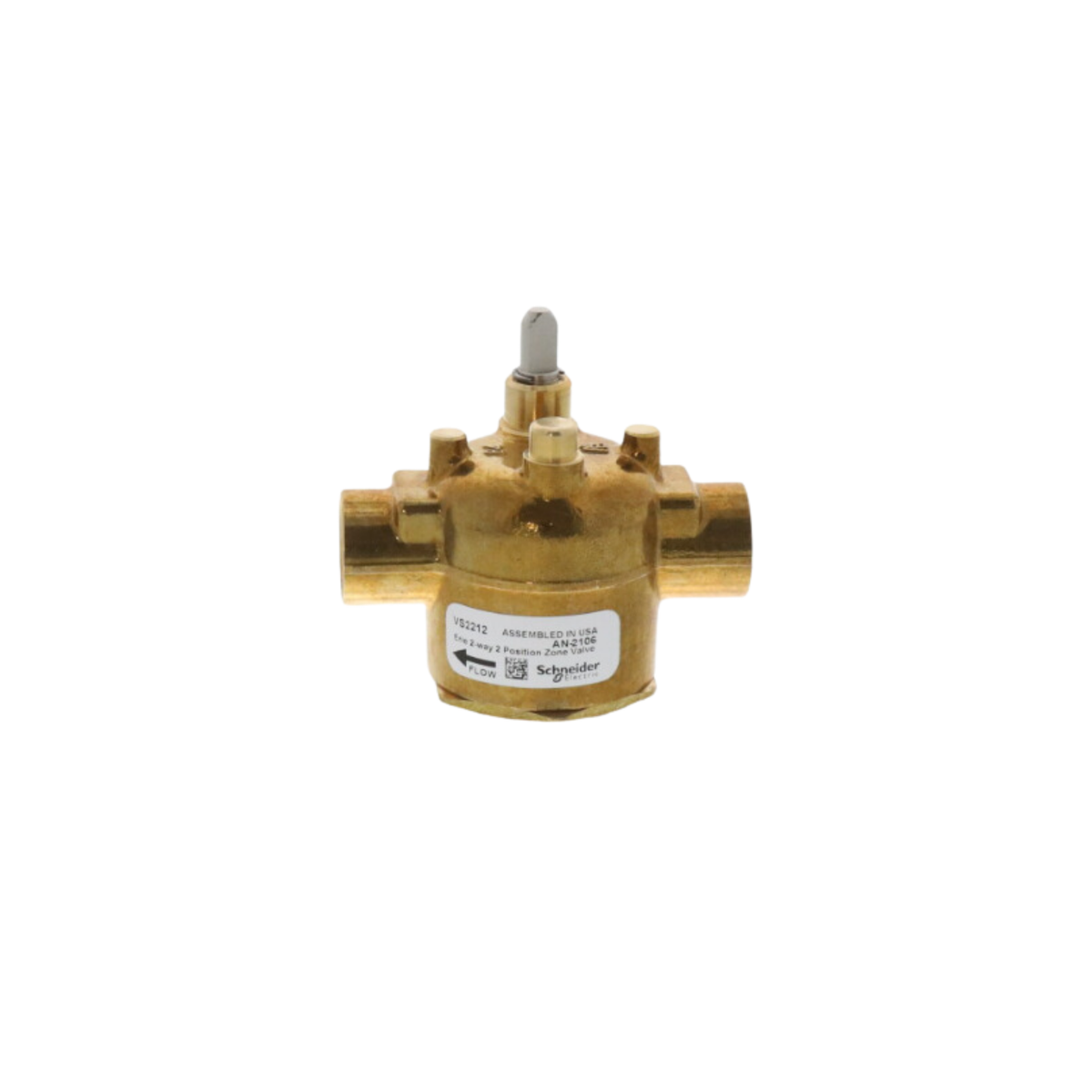 Schneider Electric (Erie) VS2212 1/2" Sweat, 2 Way, 2.5 Cv, 2 Position ...