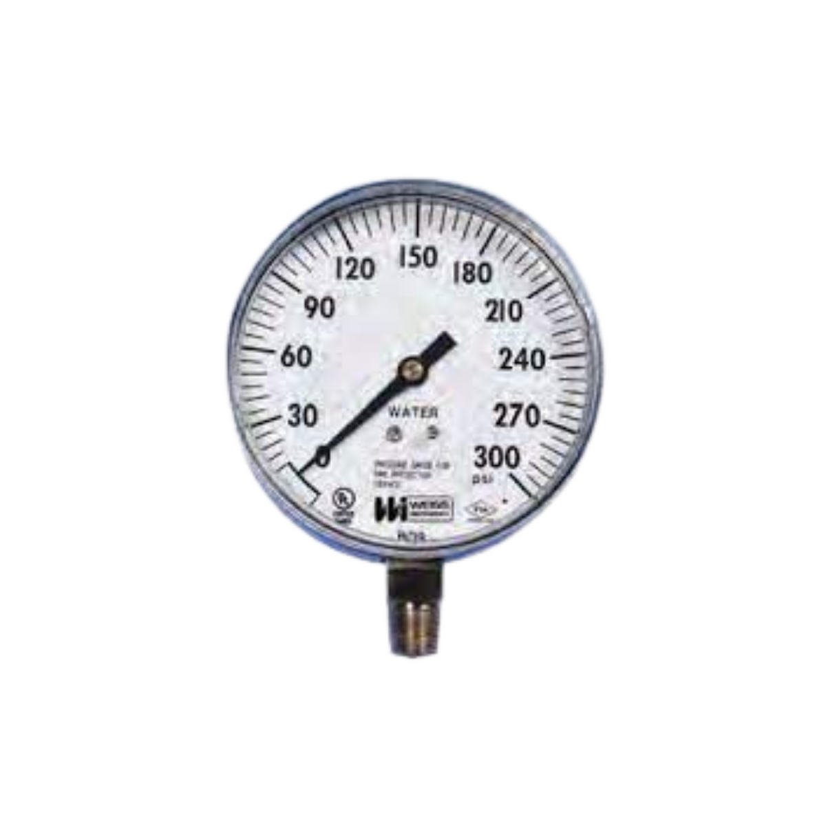 Weiss Instruments TL40-300-4L 4.0" Press Gauge, 0-300 PSI Range – Snook ...