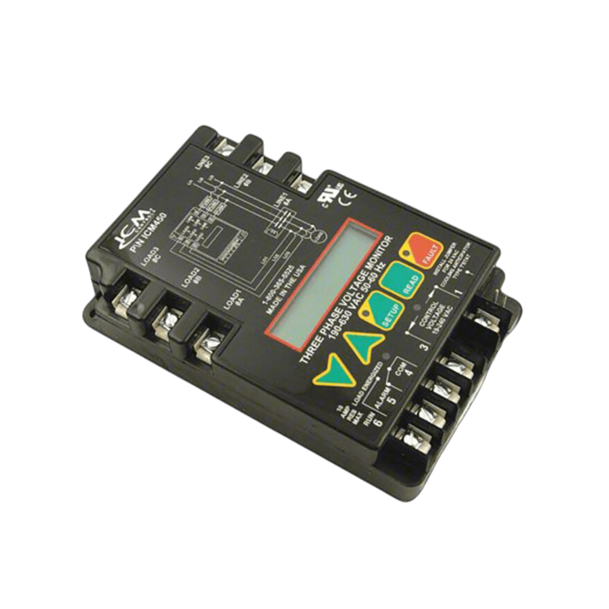 ICM Controls ICM401A 190-600VAC, Universal, 3 Phase, Line Voltage Moni ...